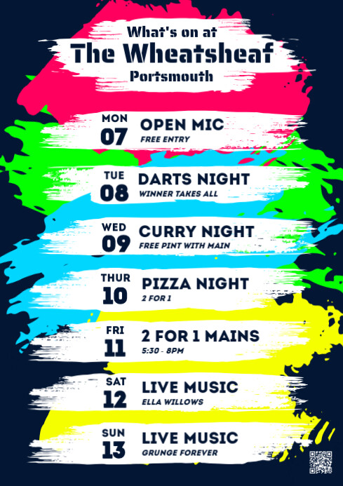 What's on Colour Blast Template | PosterMyWall