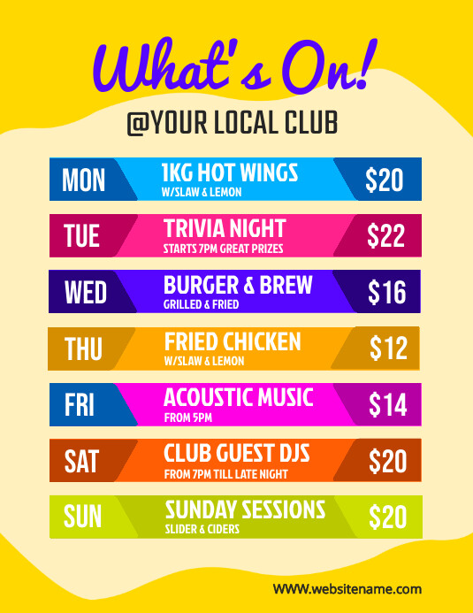 What's On Flyer Template | PosterMyWall