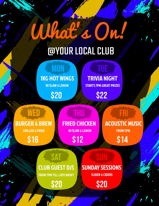 What's On Flyer Template | PosterMyWall