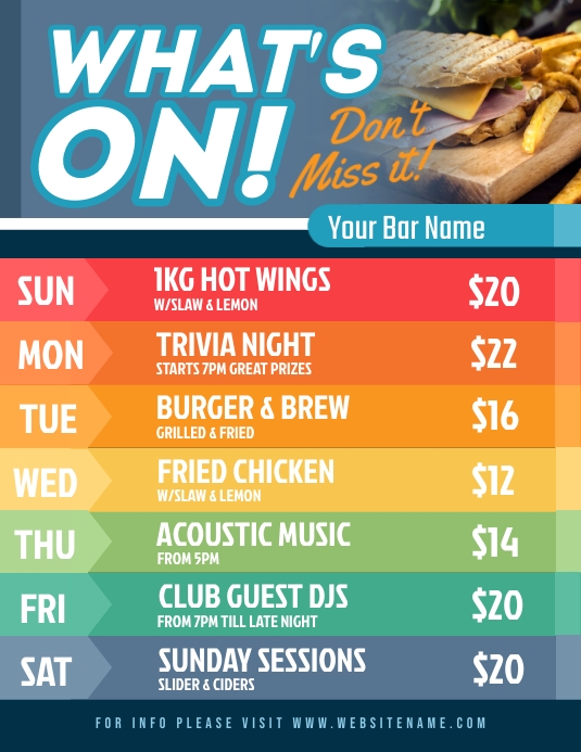 What's On Flyer Template | PosterMyWall