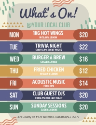 What's On Poster Template | PosterMyWall