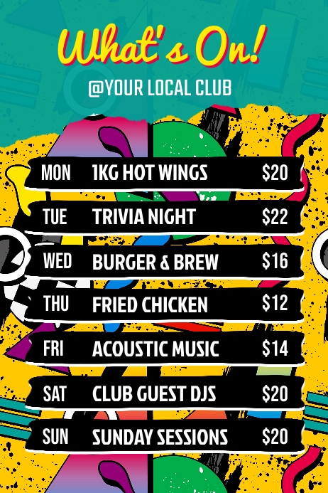 What's On Flyer Template | PosterMyWall