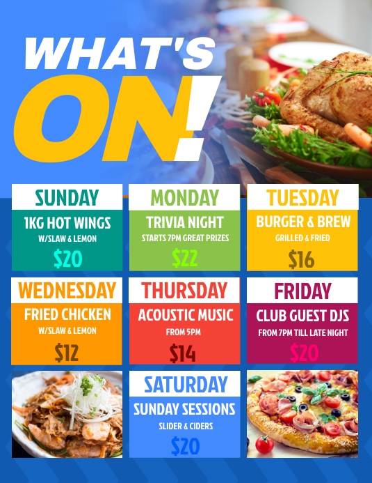 What's On Flyer Template | PosterMyWall