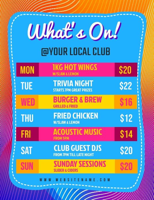 What's On Flyer Template | PosterMyWall