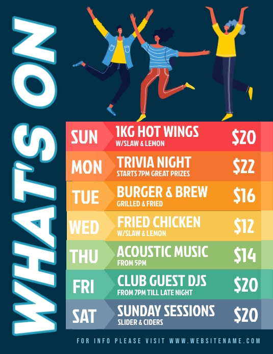 What's On Flyer Template | PosterMyWall