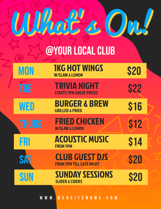 What's On Flyer Template | PosterMyWall