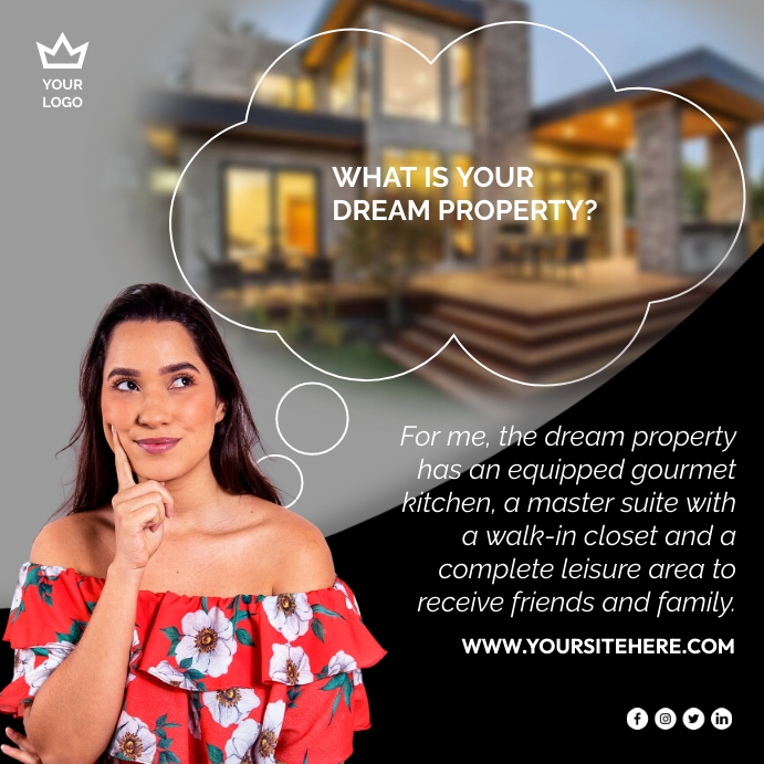 What is your dream property? Template | PosterMyWall