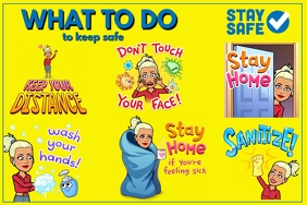 Stay home stay safe Template | PosterMyWall