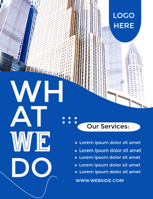 What we do flyer Template | PosterMyWall