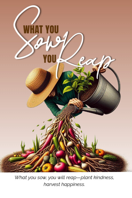 Copy of What you sow | PosterMyWall