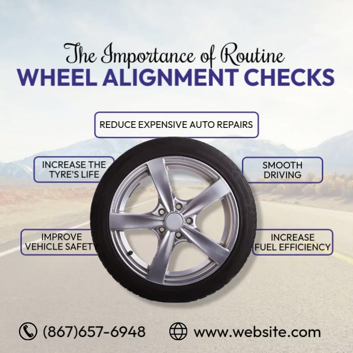 Wheel Alignment Checks Template | PosterMyWall