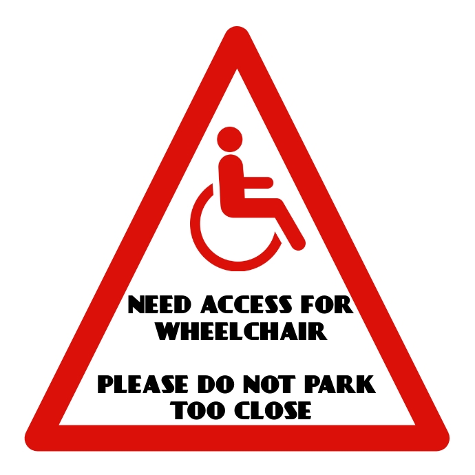 WHEELCHAIR ACCESS SIGN Template | PosterMyWall