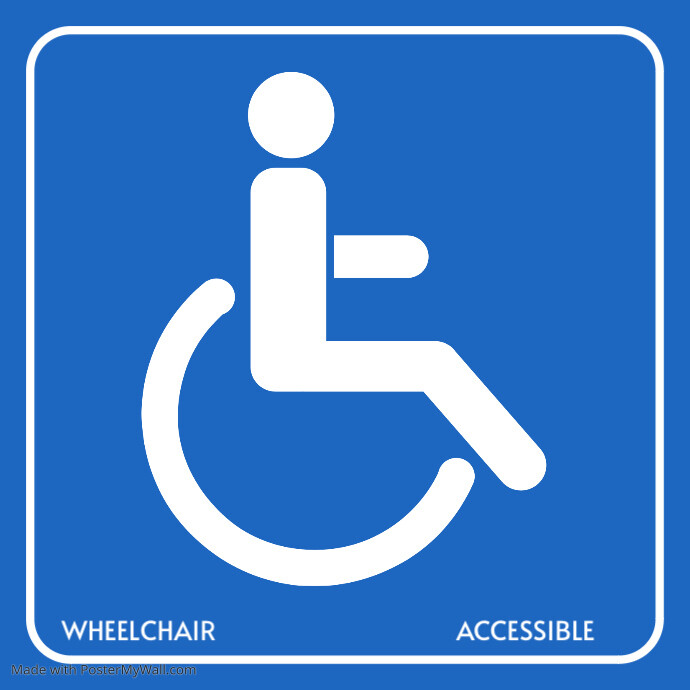 Copy of wheelchair disabled sign | PosterMyWall