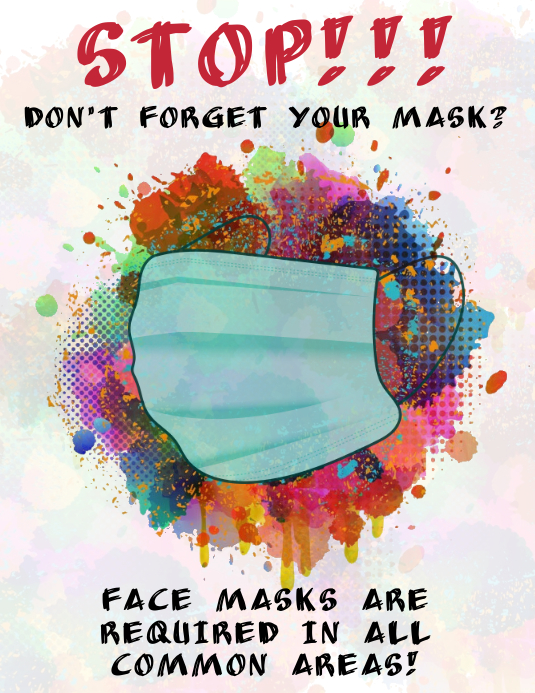 Copy of Where's Your Face Mask? | PosterMyWall