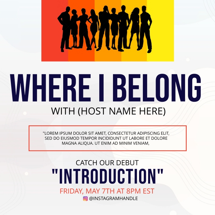 Copy of Where I Belong - V2 | PosterMyWall