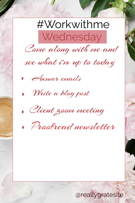 Which and pink Wednesday poster Template | PosterMyWall
