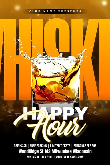 Whiskey Night Template | PosterMyWall