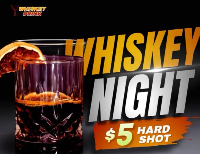 Whiskey Night Template | PosterMyWall