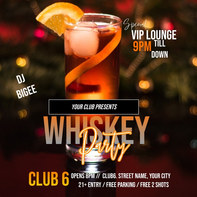 whiskey night Template | PosterMyWall