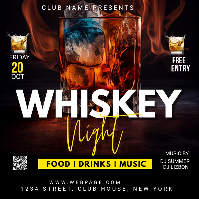 Copy of whiskey night Template | PosterMyWall