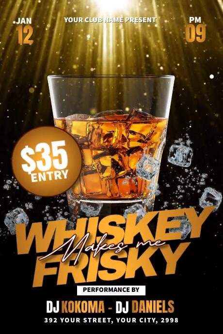 Whiskey Party Template | PosterMyWall