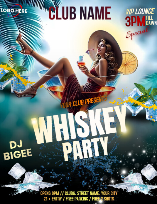 Whiskey party template | PosterMyWall