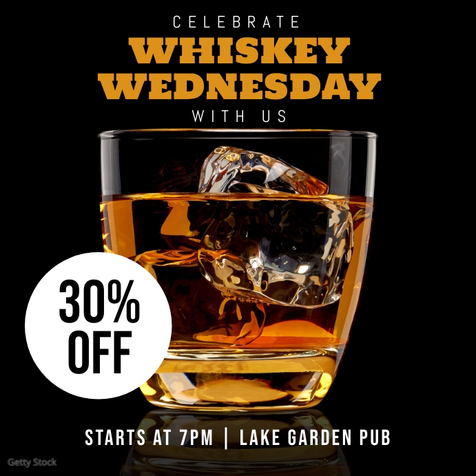 whiskey template | PosterMyWall