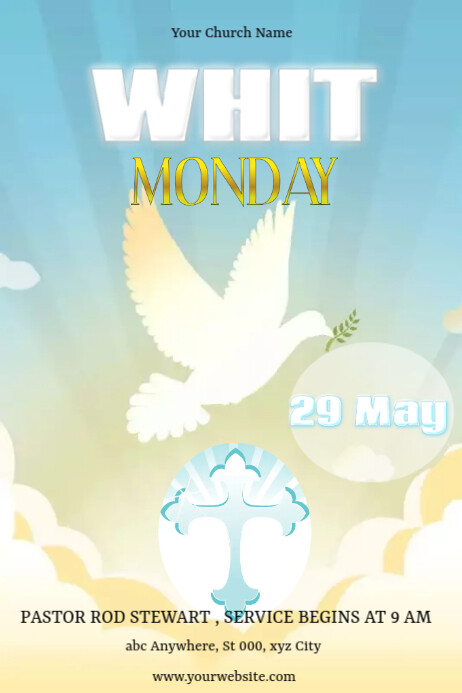 Whit Monday Template | PosterMyWall