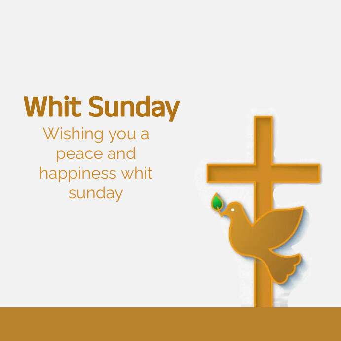 Plantilla de whit sunday | PosterMyWall