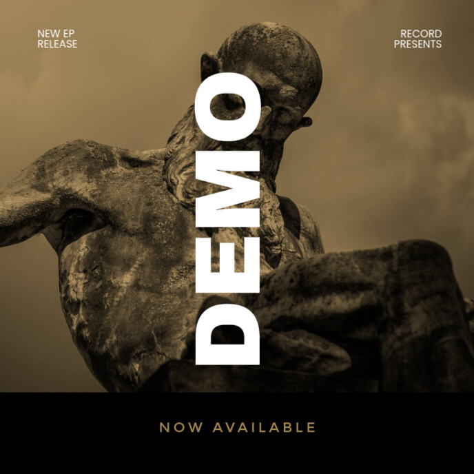 Copy of White & Black Demo Album Cover | PosterMyWall