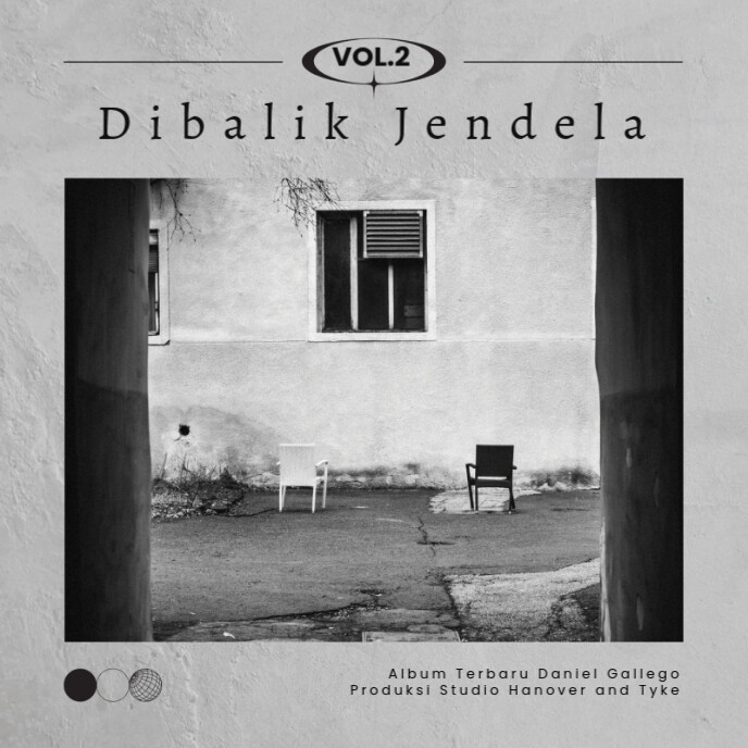 Plantilla de White & Black Dibalik Jendela Album Cover | PosterMyWall