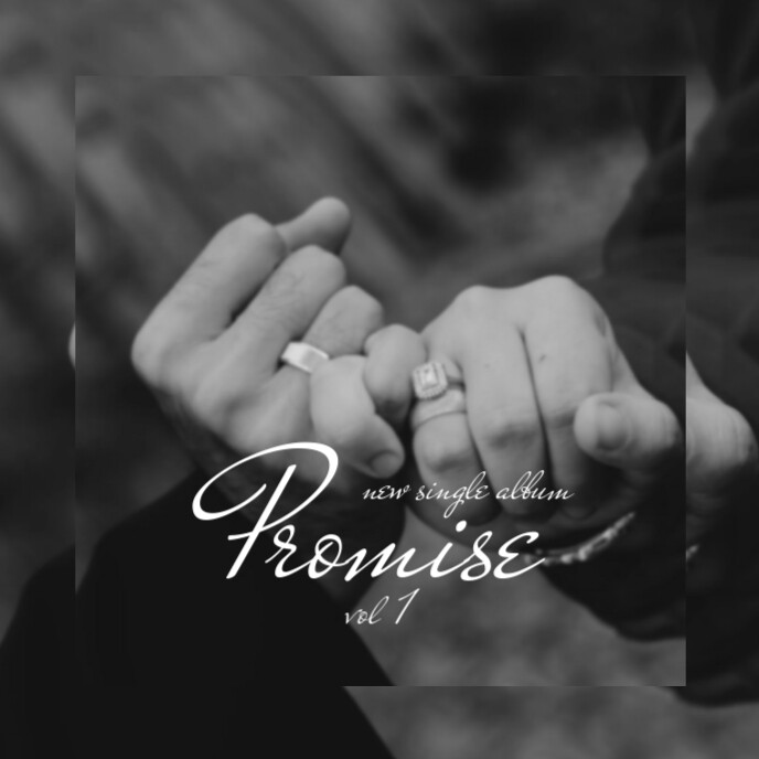 Modello White & Black Promise Album Cover | PosterMyWall
