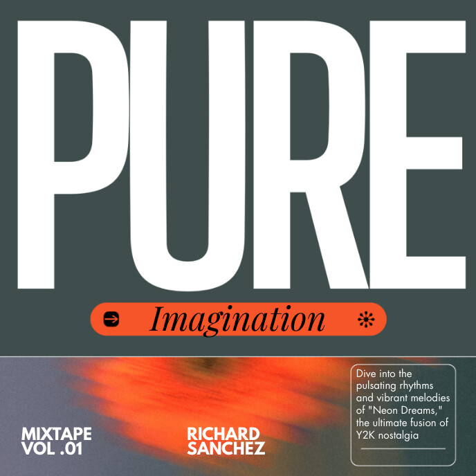 Copy of White & Grey Album Cover | PosterMyWall