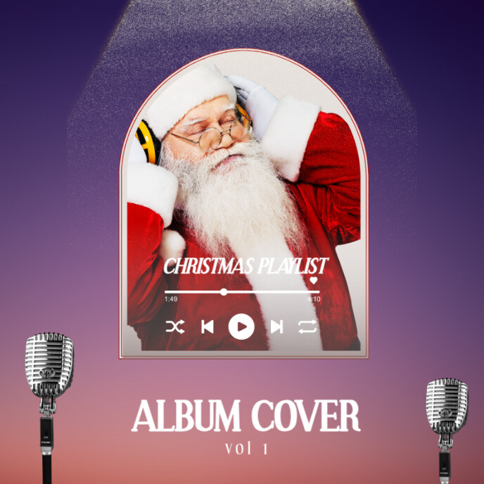 White & Red Album Cover Templat | PosterMyWall