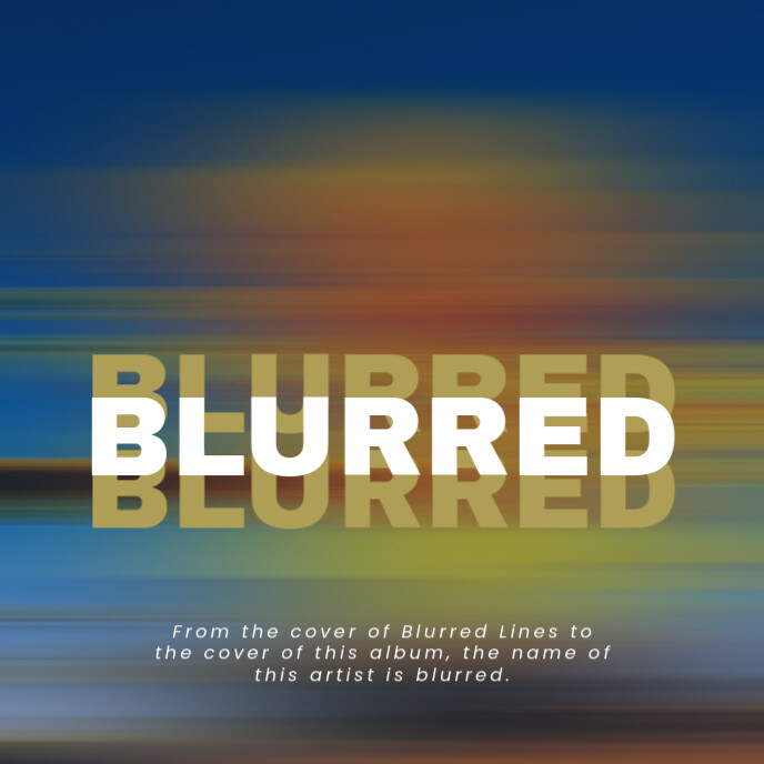 Plantilla de White & Yellow BLURRED Album Cover | PosterMyWall