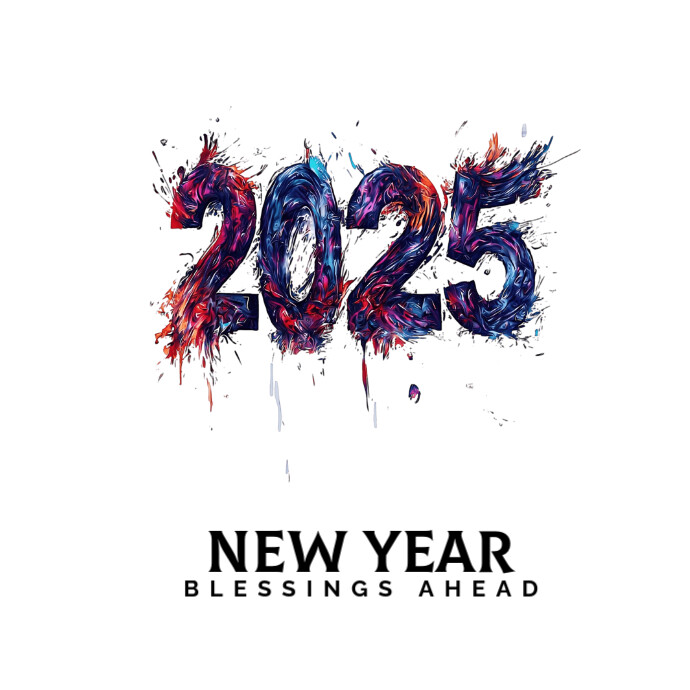 White 2025 Text Art Logo Template | PosterMyWall