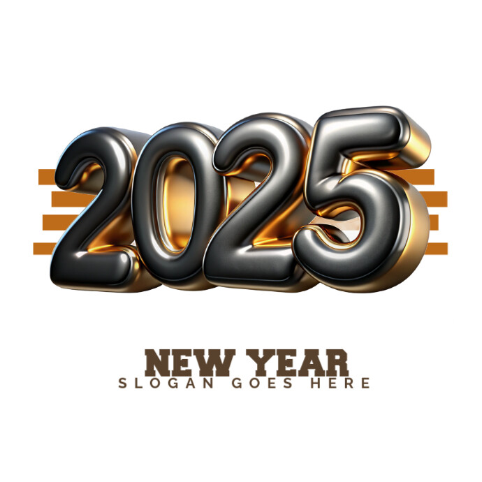 Plantilla de White 2025 Text Logo | PosterMyWall