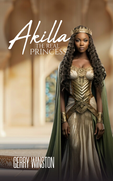 Copy of White 3d Akilla The Real Princess Kindle/book Covers | PosterMyWall
