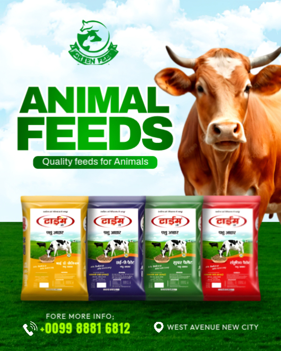 White 3d Animal Livestock Feed Cattle Cow Feeds Supplements Commercial ...