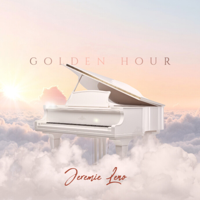 White 3d Golden Hour Album Cover Template | PosterMyWall