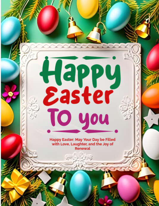 White 3d Happy Easter: May Your Day Be Filled With Love, Laughter, And ...