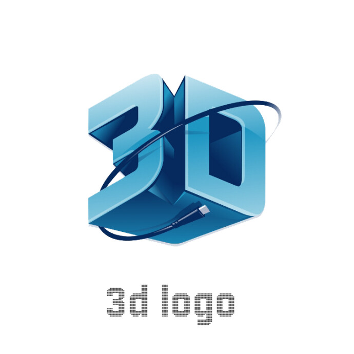 White 3d Logo Template | PosterMyWall