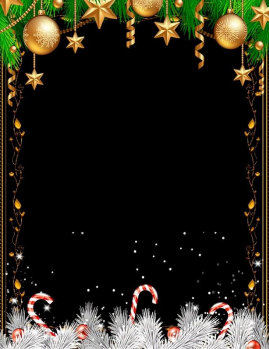White 3d Luxury Christmas Border Background – Elegant Holiday Frame ...