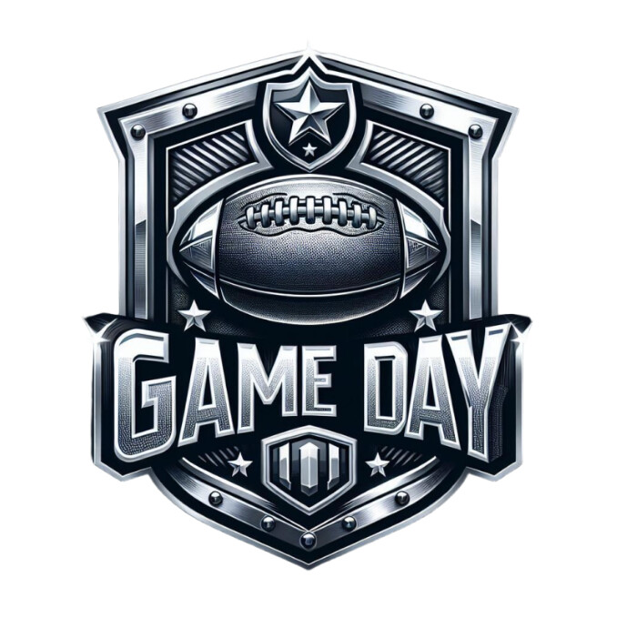 Copy of White 3d Nfl Game Day Logo | PosterMyWall