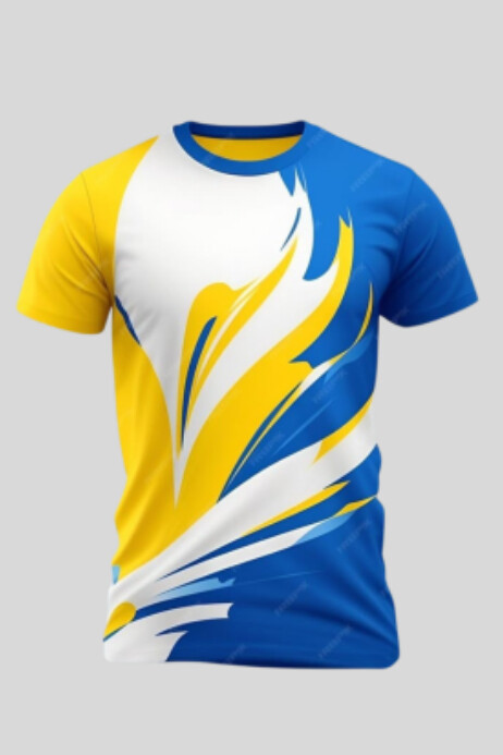 Copy of White 3d Polo Mixed Colors T-shirt Poster | PosterMyWall