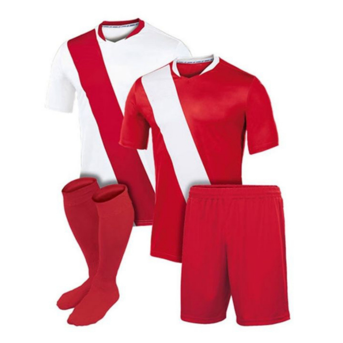 White 3d Red And White Diagonal Football Kits Instagram Post Template ...