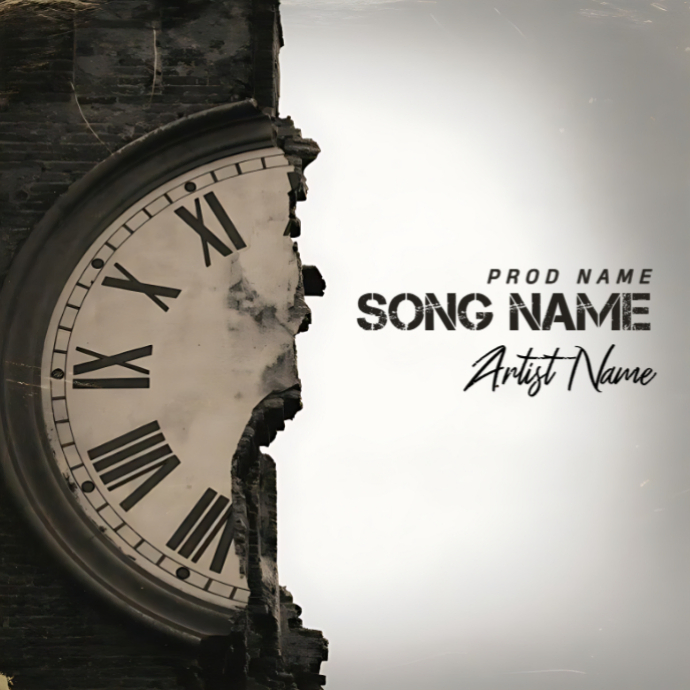 Copy of White 3d Song Name Album Cover | PosterMyWall