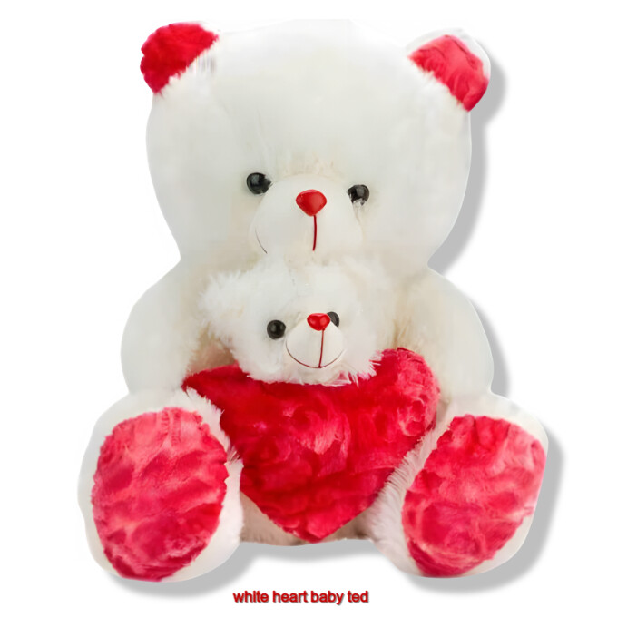 White 3d Teddy Bear Instagram Post Template | PosterMyWall