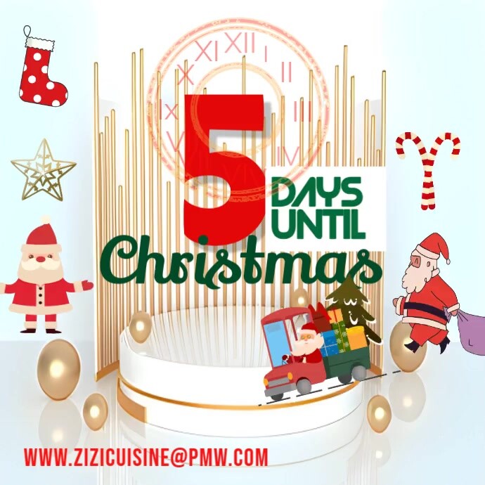 Copy of White 5 Days Until Christmas Instagram Post | PosterMyWall