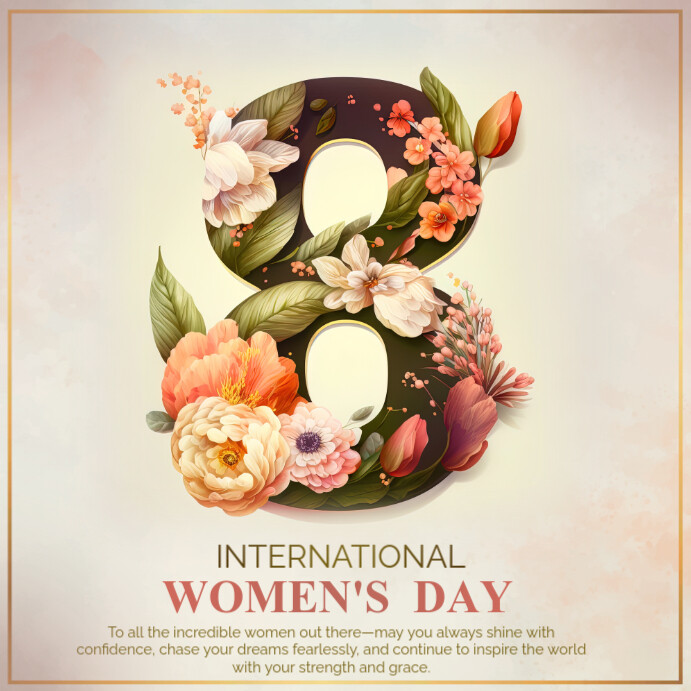 White 8th March Instagram Post Template | PosterMyWall